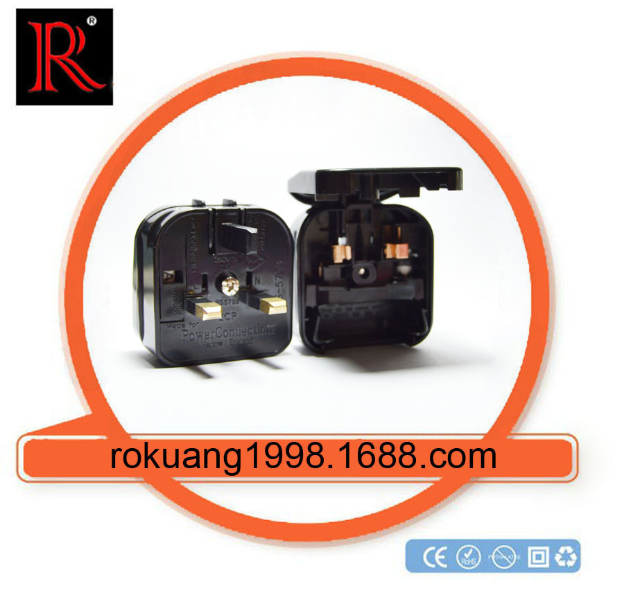 BS5733(ECP)供应带保险丝EU转接头13A翻盖接线盒BS转换器-阿里巴巴