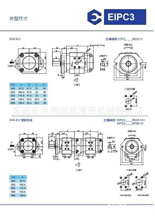 注塑机厂家销售EIPC3-040RA23-10 ECKERLE艾克勒内齿合齿轮高压泵-阿里巴巴