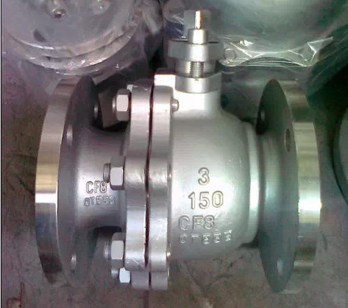 美标法兰球阀 Q41F-150LB 3‘ CF8 - 阀批发网