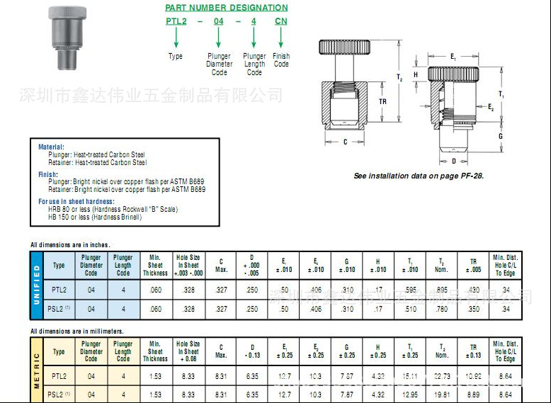 PEM松不脱螺钉PF11-M3-0-阿里巴巴