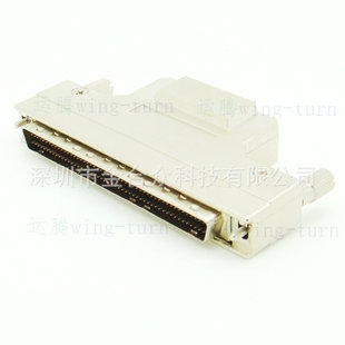 运腾 MD100M-AS SCSI 连接器 铁壳式 100芯焊线线公头 线缆插头-阿里巴巴