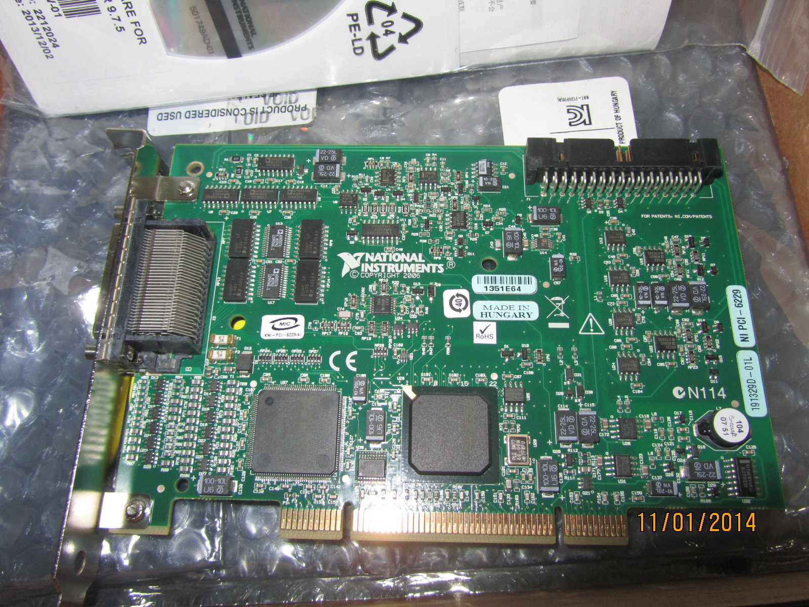 NI PCI-6229数据采集卡779068-01采模块16位32路模拟输入全新正品-阿里巴巴