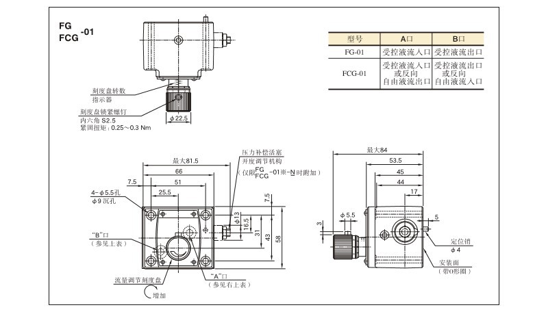 YUKEN 油研单向调速阀FCG-01-4-N-11 FG-01-8-N-11 FG-01-8-11-阿里巴巴
