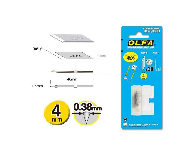 大量批发 日本欧发OLFA KB-5/30B刀片 AK-5专用 雕刻刀刀片-阿里巴巴