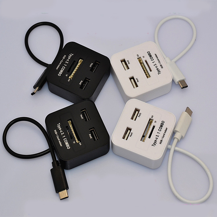 USB 3.1 Type-C COMBO HUB集线器 读卡器 NOKIA平板N1 安卓手机 - 数码批发网