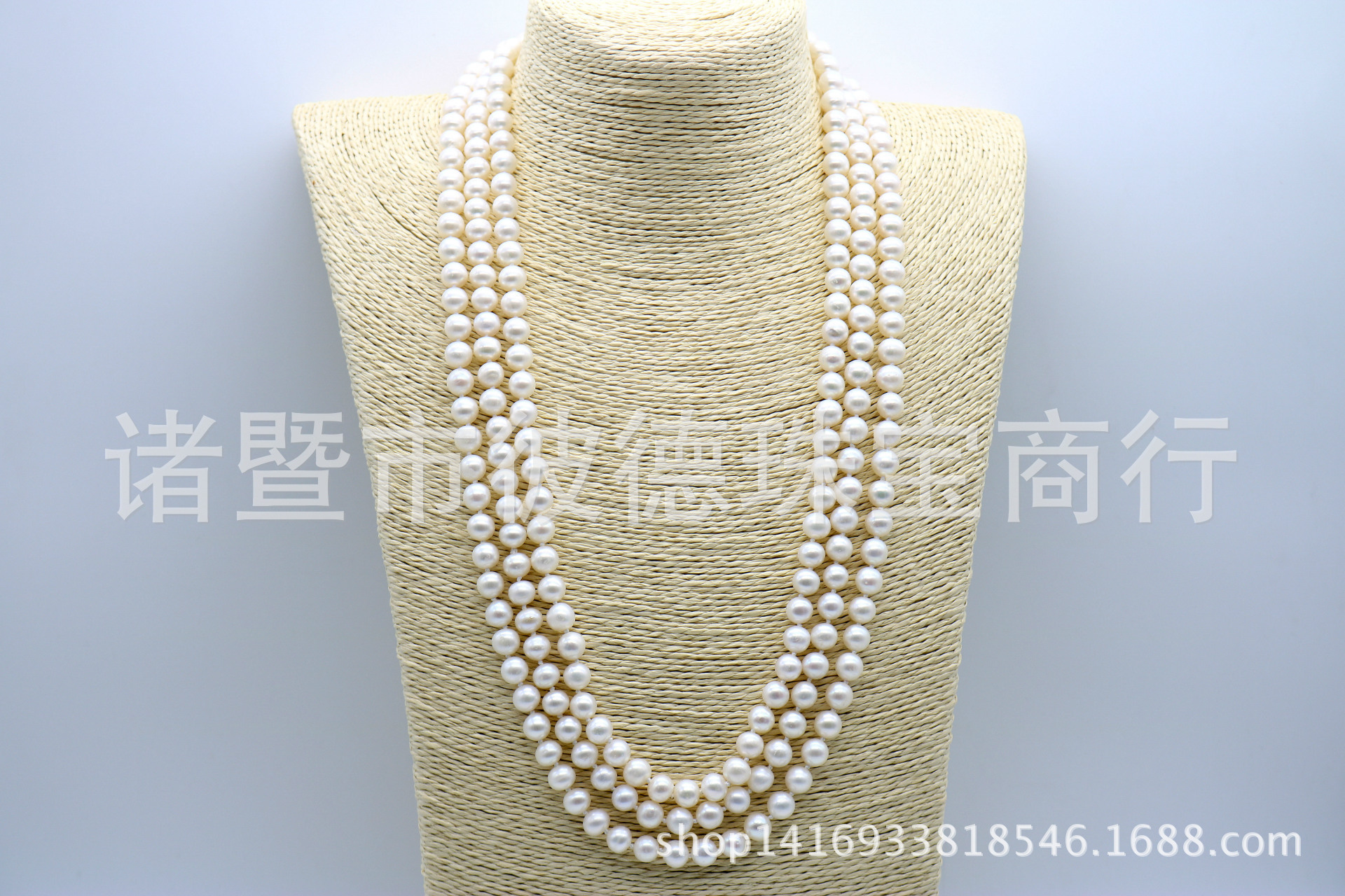 近圆淡水珍珠项链 ASD08-阿里巴巴