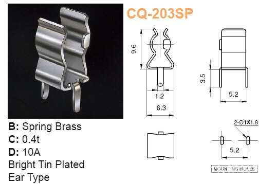 CQ-203SP Conquer功得保险丝座-阿里巴巴