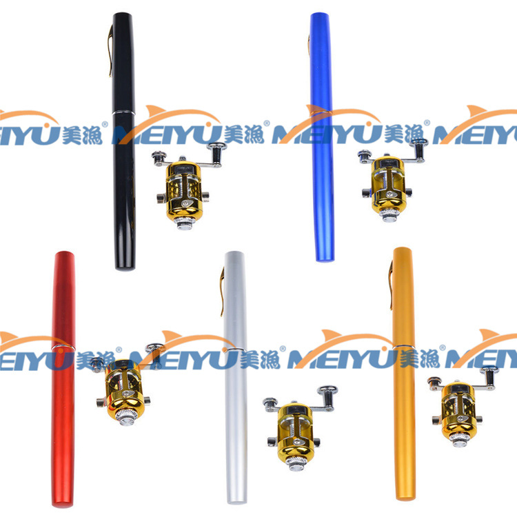 Meiyu pen fishing rod cross border mini ice fishing rod pocket raft rod ...