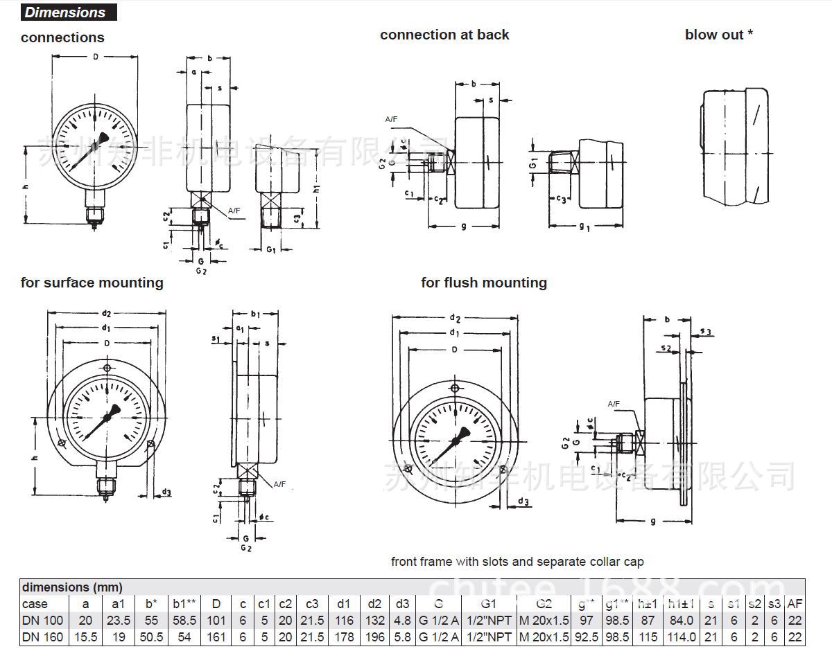 LABOM朗博BA4120/BH5220压力表BE4320/CK5220电接点压力表BH4220-阿里巴巴