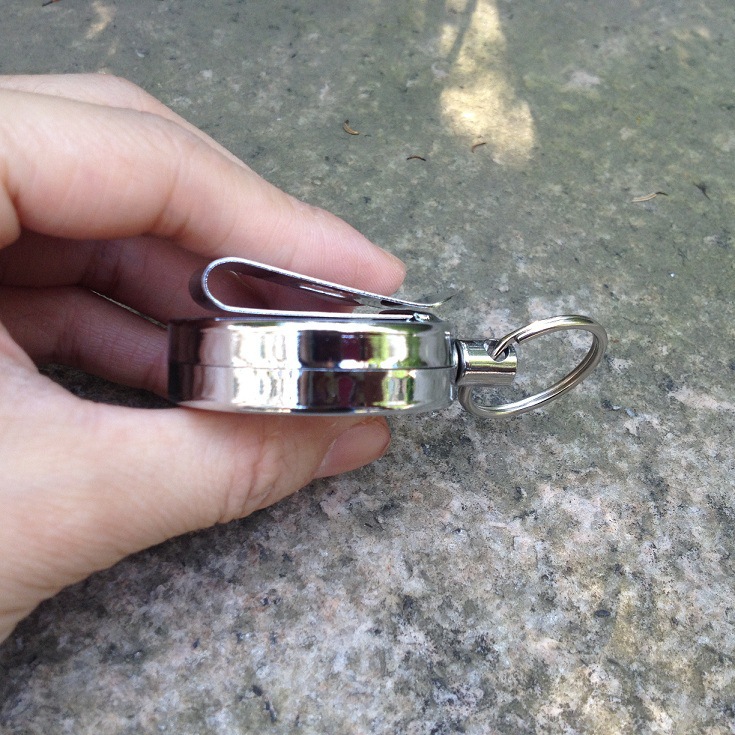 4 Cm Metal Wire Rope Buckle Pull High Resilient Telescopic Key Ring ...