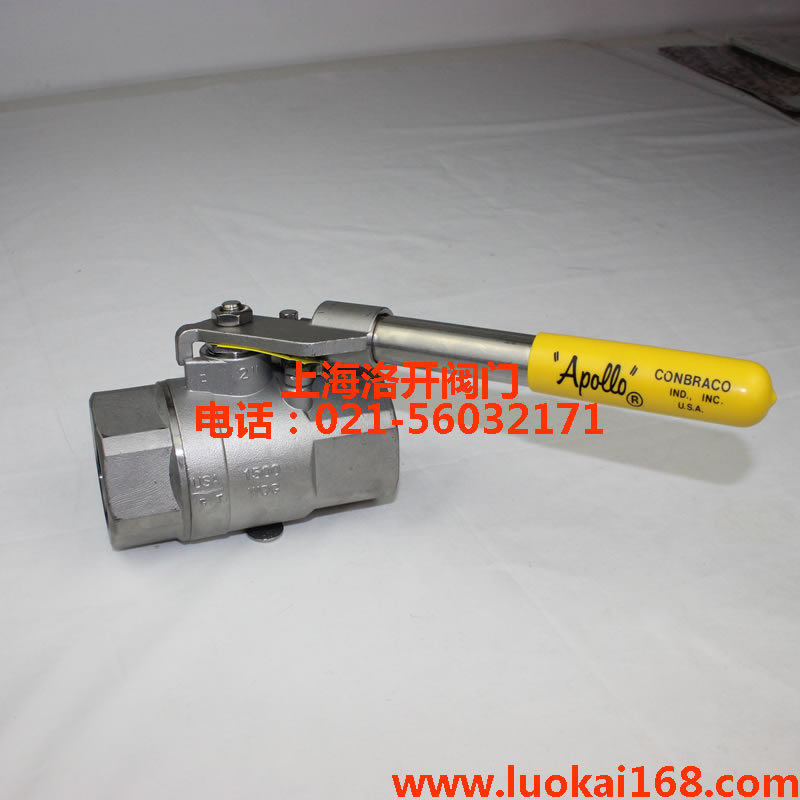 Q11F-16P不锈钢弹回球阀 DN50美国进口正品APOLLO螺纹球阀 - 阀批发网