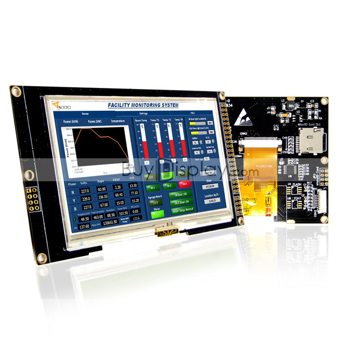 4.3寸电容式触摸屏含FT5206控制器分辨率480x272-阿里巴巴