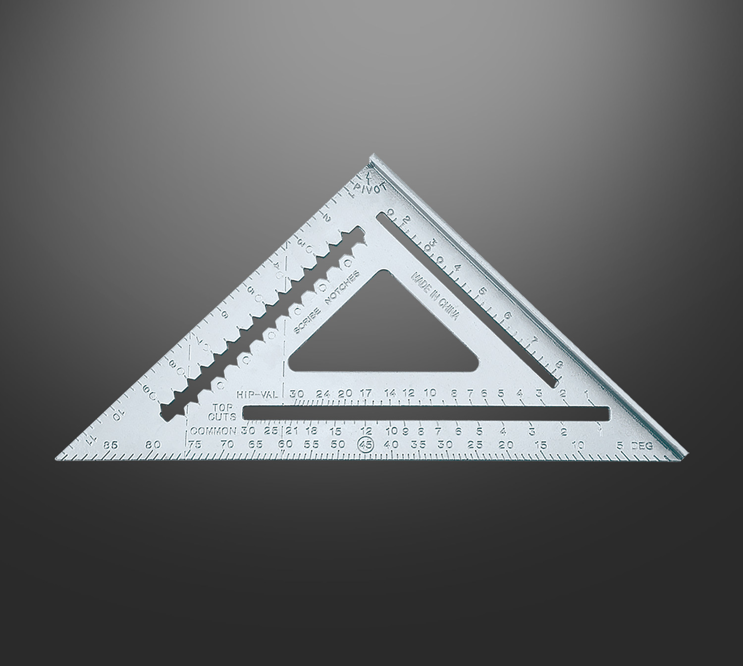 厂家直销铝合金三角尺 铸铝三角板 三角尺 三角直尺 - 办公批发网