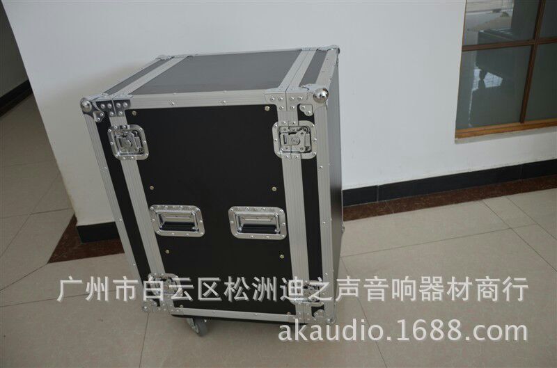 16U三开门防震航空机柜简易机柜音响机柜网络机柜影音机柜-阿里巴巴