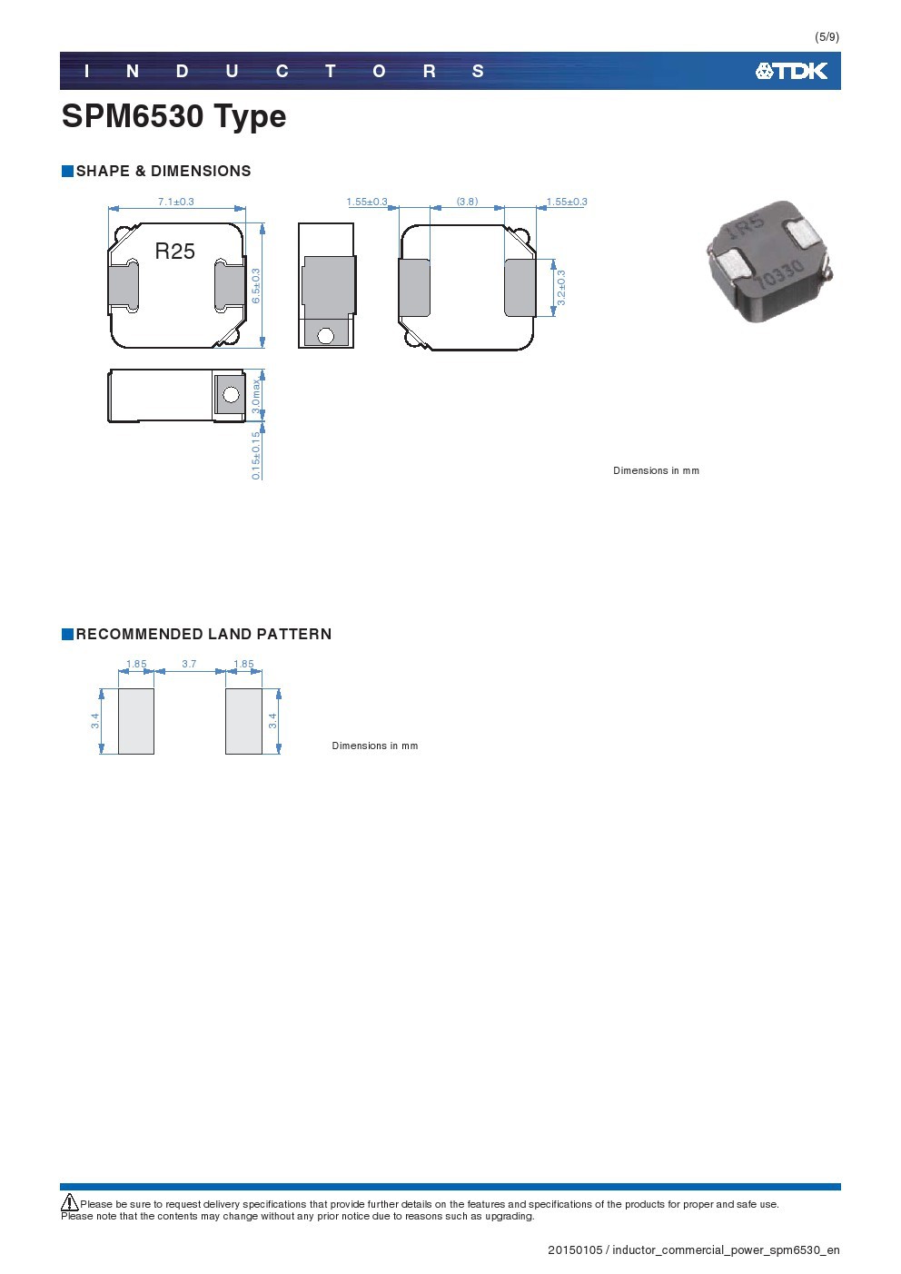 【TDK】 SPM6530T-2R2M-阿里巴巴