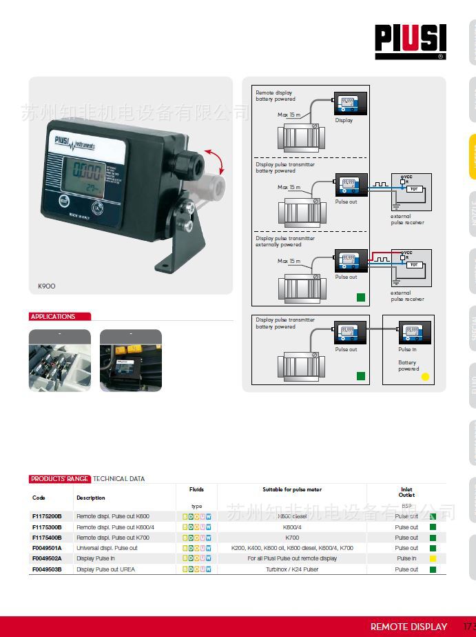 意大利PIUSI派优仕K24电子式流量计K33 ATEX防爆型流量计K44/K700齿轮流量计K600/3脉冲流量计remote ...