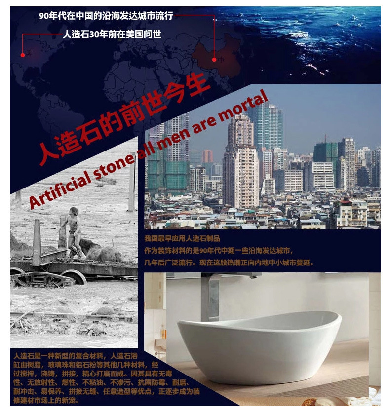 人造石洗手盆 卫生间挂墙式洗脸盆简约大气台上盆厂家批发BS-8417-阿里巴巴