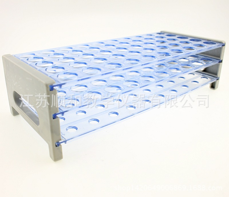 塑料试管架 50孔可拆卸试管架 15mm试管用 透明多孔试管架-阿里巴巴