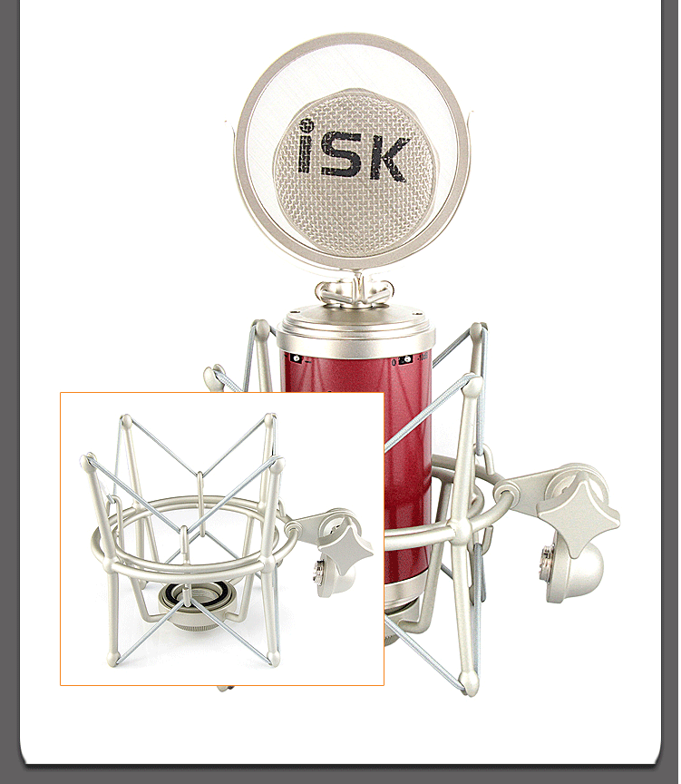 ISK RM16录音K歌 主播大振膜电容麦克风话筒一件代发-阿里巴巴