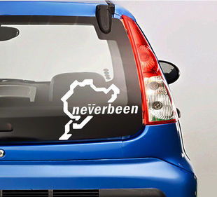 J-182 NEVERBEEN NURBURGRING Funny For Car Decal Sticker-阿里巴巴