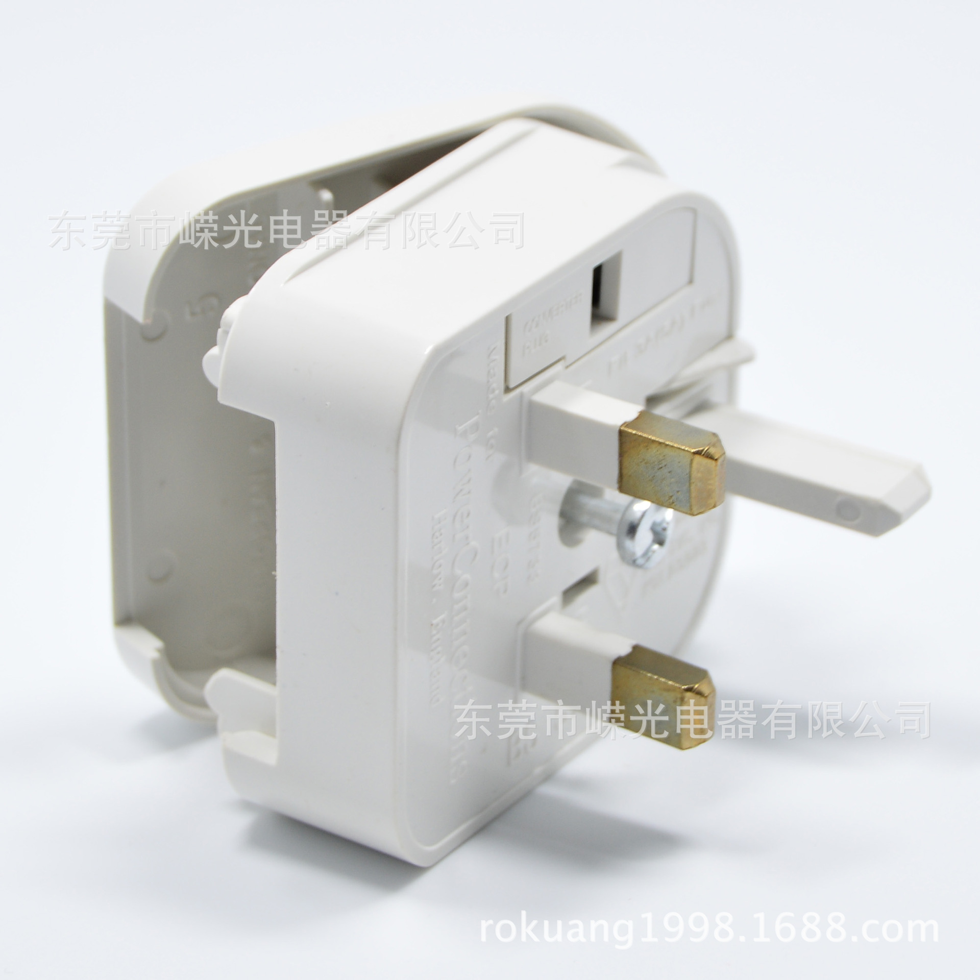 BS5733 (ECP) 欧规转英规转换插座 带保险丝BS头 紫铜 13A保险丝-阿里巴巴