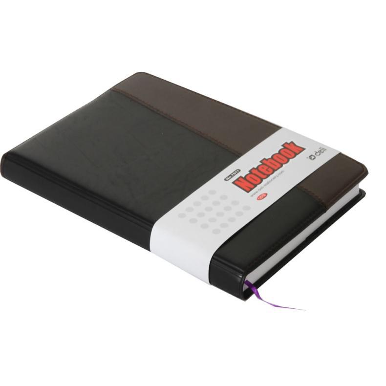 皮面记事本会议皮面本商务笔记本120页25K记事本得力7911办公用品-阿里巴巴