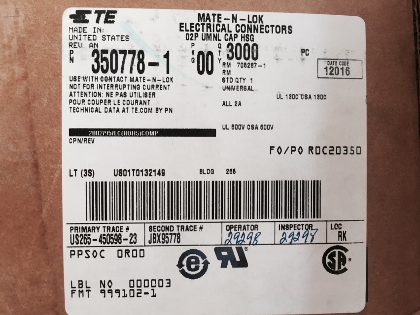 现货供应 TE 350778-1-阿里巴巴