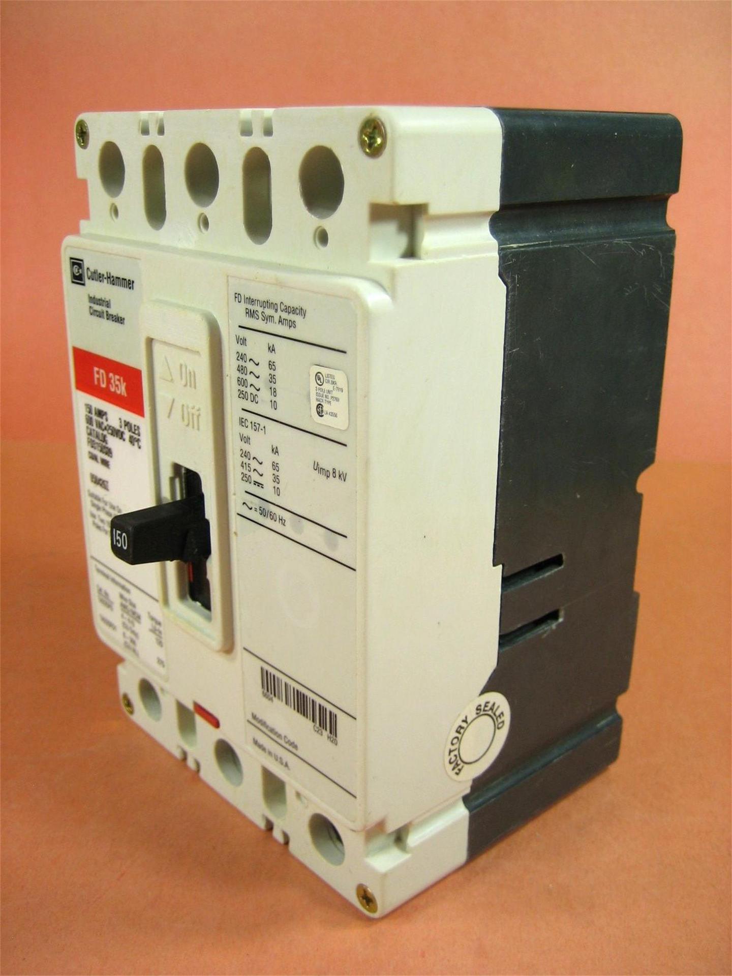 Eaton / Cutler Hammer工业塑壳断路器 FD3150L 150A/3P-阿里巴巴