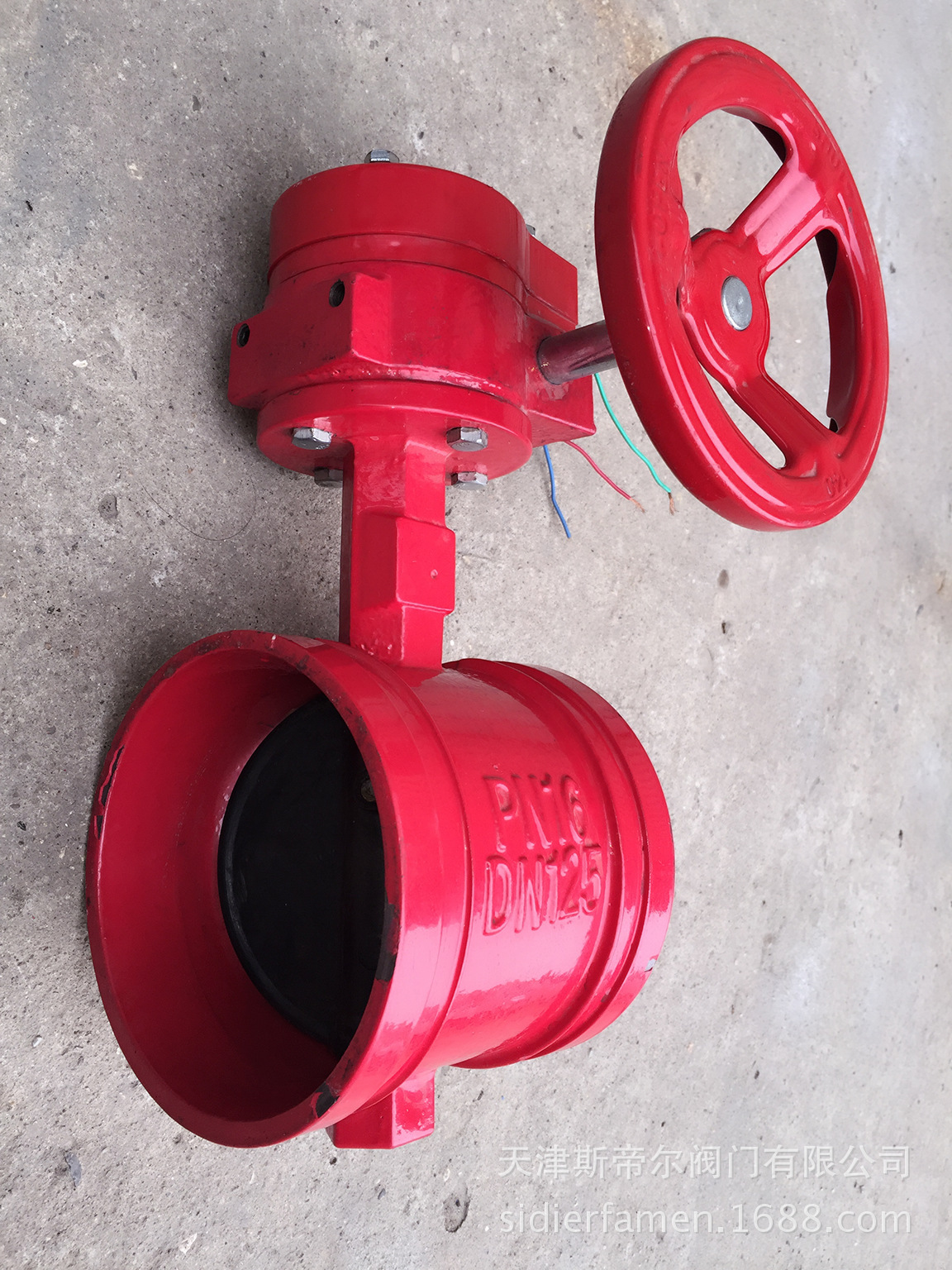 涡轮沟槽蝶阀 中型卡箍球墨铸铁蝶阀软密封 厂家 天津D381X-16Q-阿里巴巴