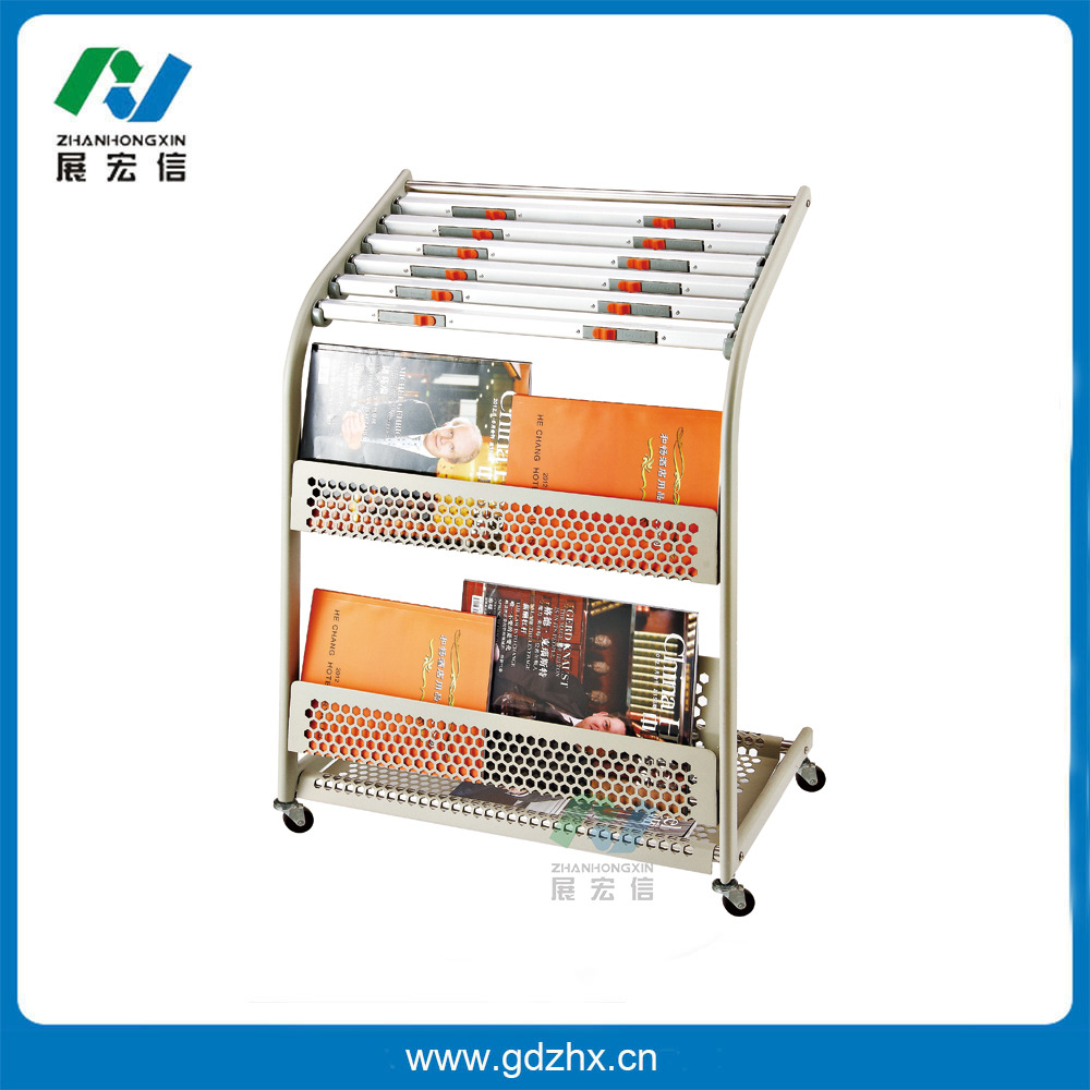 可拆式书报架 白色多格期刊架 报刊架 可拆银行专用资料架 - 办公批发网