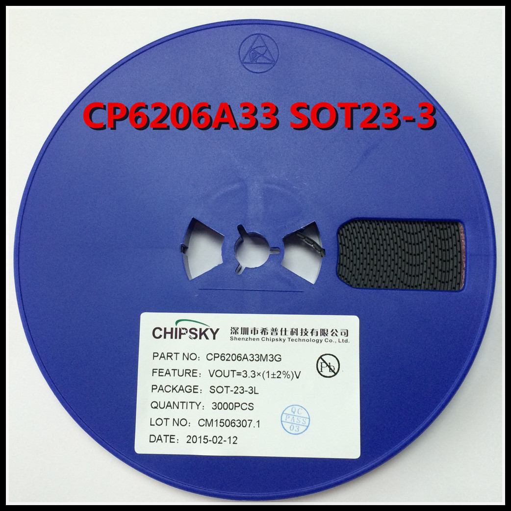 厂家直销 电元管理芯片 LDO稳压ic CP6206A33XG 3.3V SOT23-阿里巴巴