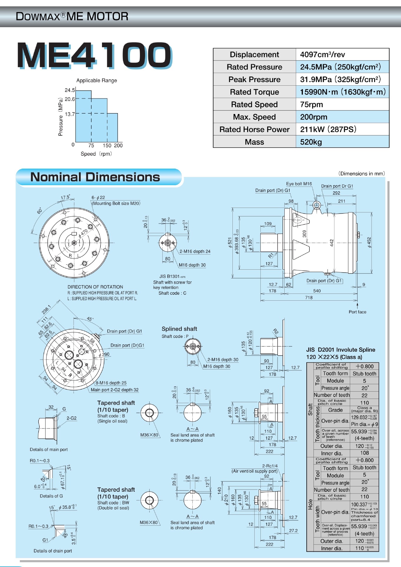 ME4100 Downmax液压马达hydraulic motor-阿里巴巴