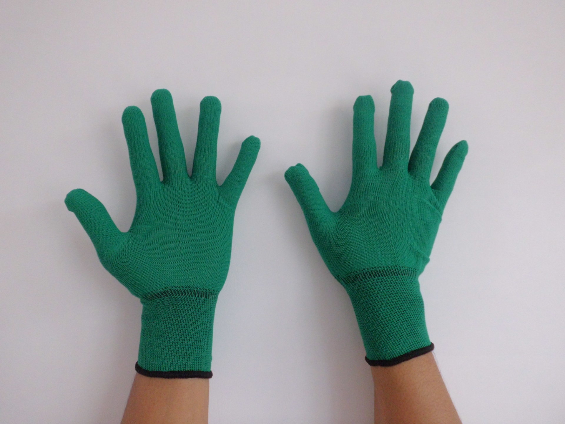 Green Thirteen Needle Nylon Gloves Core Electronics Factory Food ...