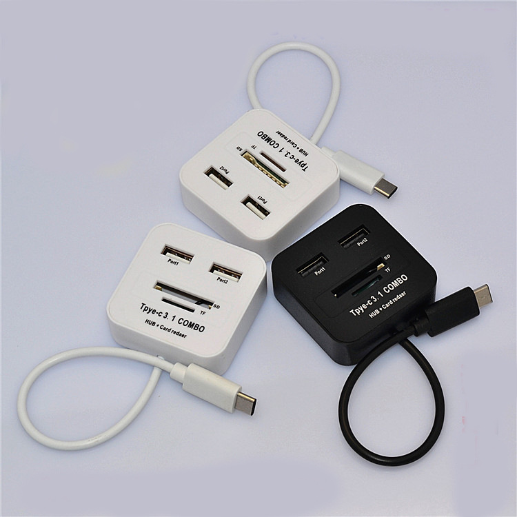 USB 3.1 Type-C COMBO HUB集线器 读卡器 NOKIA平板N1 安卓手机 - 数码批发网