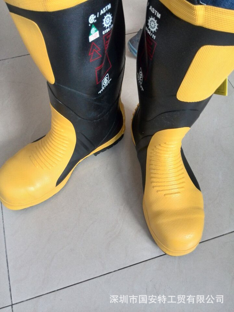 哈维克消防靴HARVIK 9687防化靴 （9612替代款）防砸防刺穿-阿里巴巴