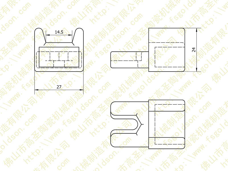 托槽咀（意大利MPS同款，陶瓷施釉线，陶机配件） - 机械设备批发网