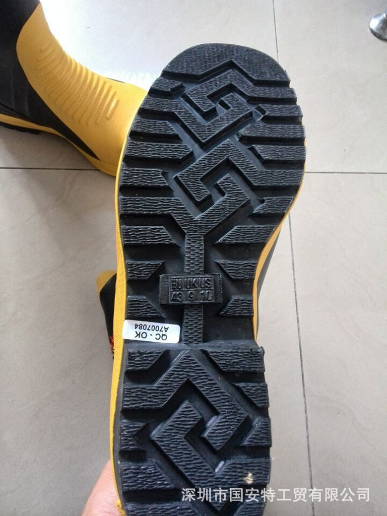 哈维克消防靴HARVIK 9687防化靴 （9612替代款）防砸防刺穿-阿里巴巴