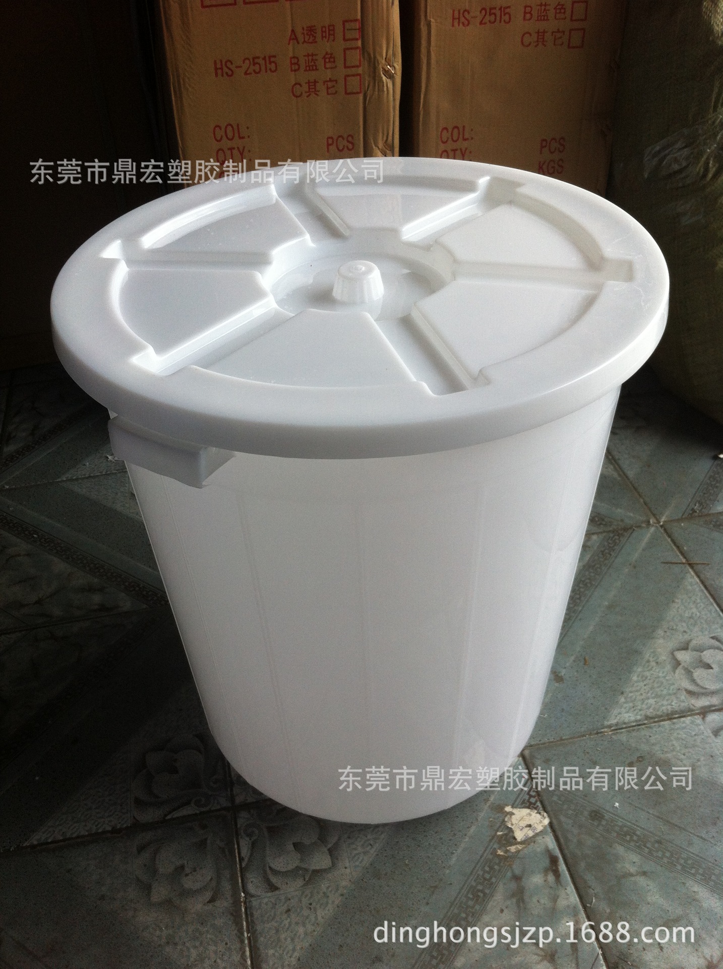 批发加厚带盖100L升塑料大白桶 直供广州深圳白色加厚塑胶水圆桶-阿里巴巴