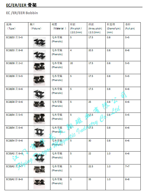 EC3542骨架 立式7+7 EC3542电木骨架 变压器骨架-阿里巴巴