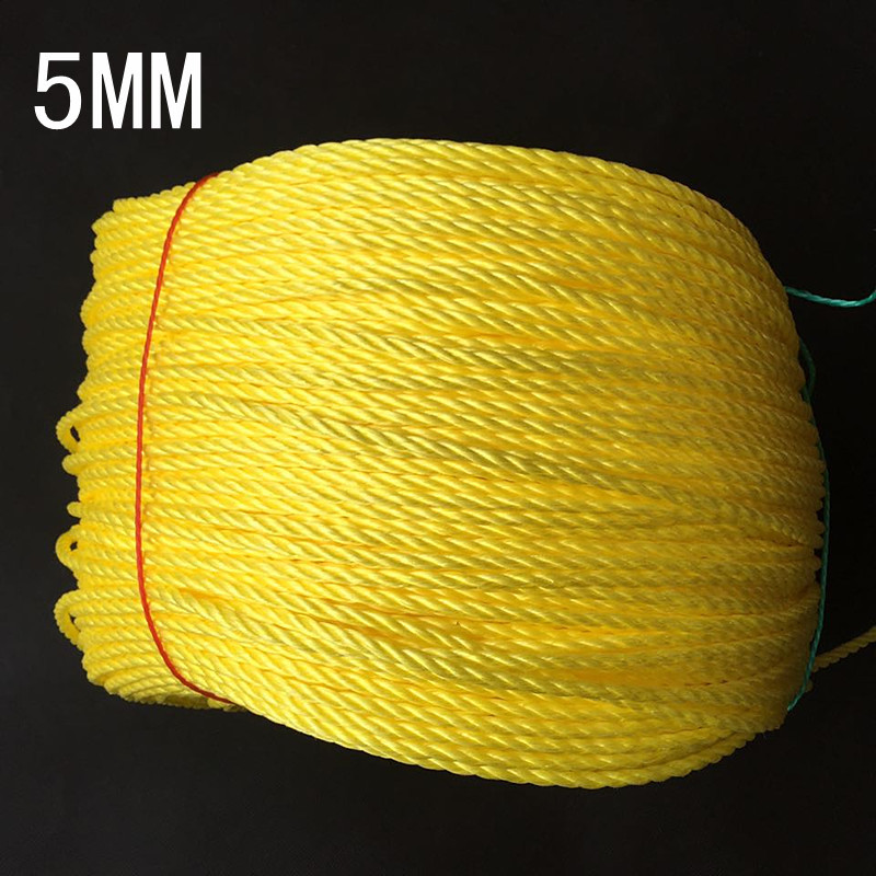 厂家直销PE捆扎塑料5MM尼龙绳子聚乙烯劳保聚丙烯3股拱门绳缆绳 - 机械设备批发网