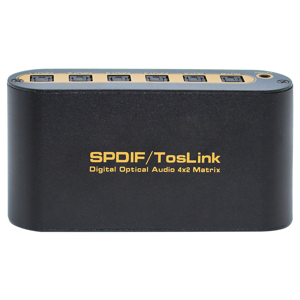 数字音频SPDIF Splitter 4 In 2 Out、光纤多接口进出4X2矩阵-阿里巴巴