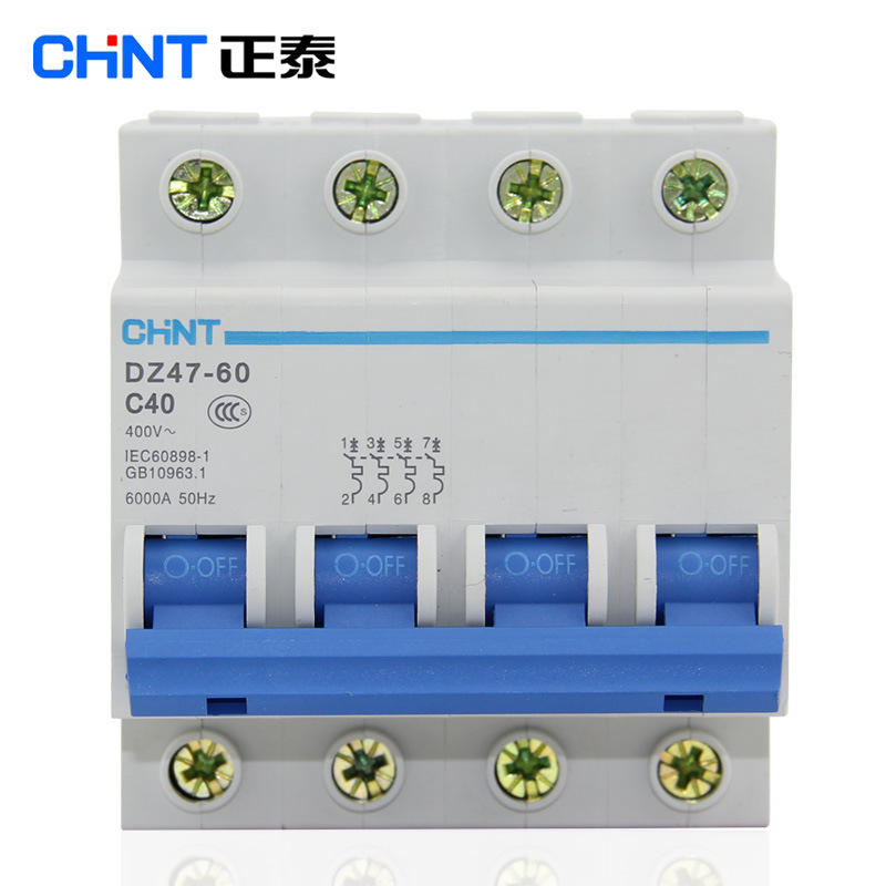 CHNT正泰小型断路器C型DZ47-60 4P 6A-60A空开正泰四极断路器-阿里巴巴