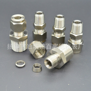 厂家批发 ZG1/2-Φ10mm不锈钢304双卡套直通终端接头-阿里巴巴