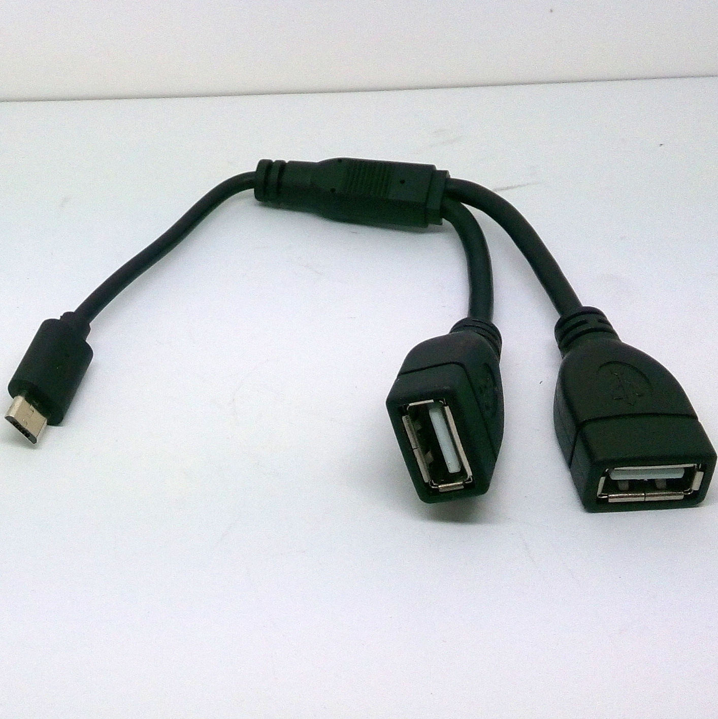 专业生产 Y型OTG线 MICRO 公转两个USB A母 OTG线-阿里巴巴