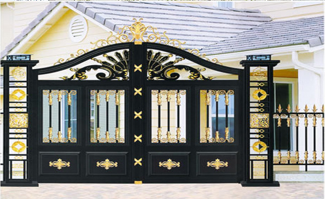 TLH-6010庭院门，铸铝防爆门，铜铝门，厂价直销，铜锣汉 - 装潢批发网