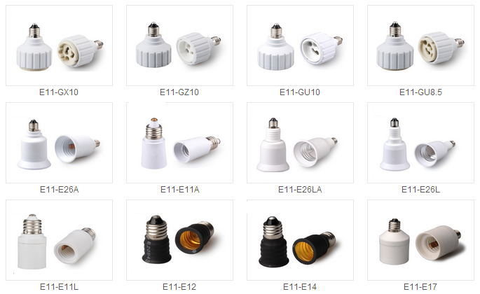 E11转E27灯头,E11-E14-E27/E26螺口转换灯头-阿里巴巴