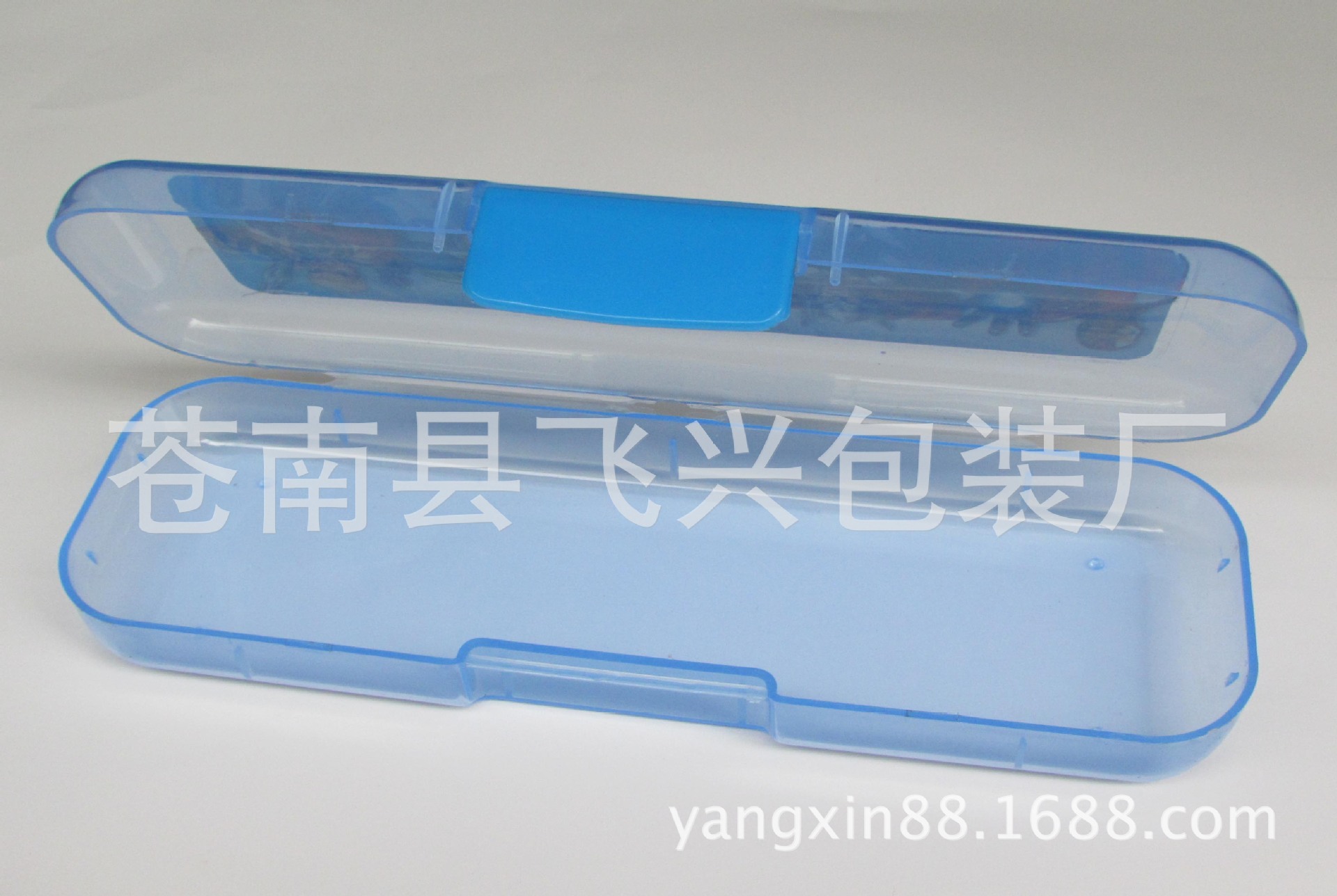 厂家供应外贸塑料文具盒 PP铅笔盒 学生彩色透明Pencil-case定制 - 办公批发网