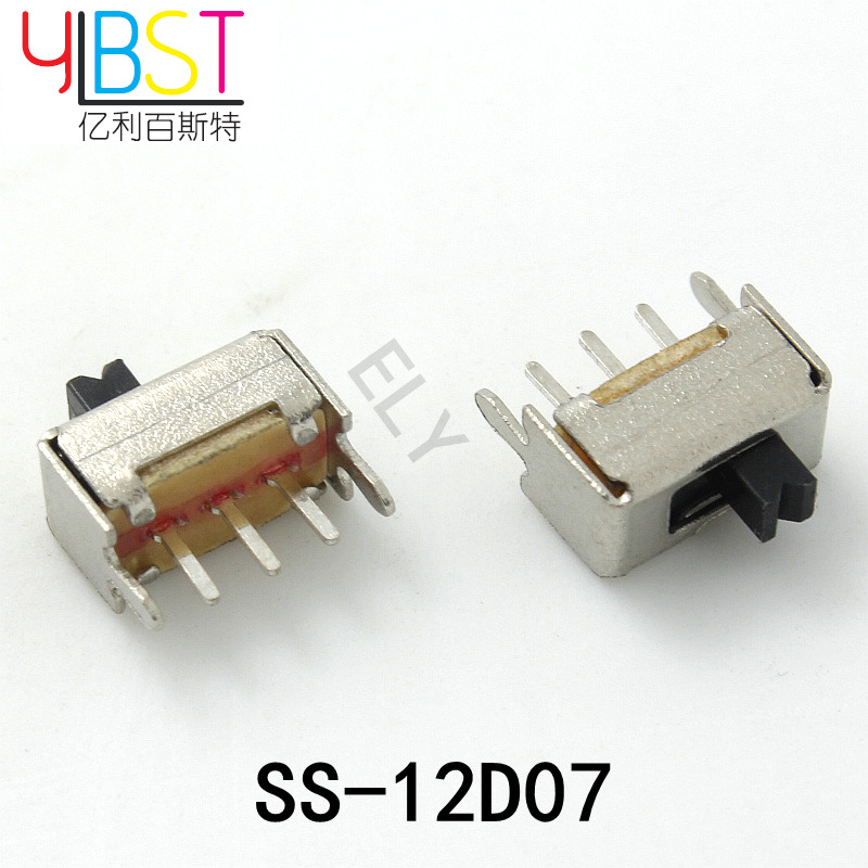 厂家供应两档拨动开关 SS-12D07立式五脚拨动开关 直柄推动开关-阿里巴巴