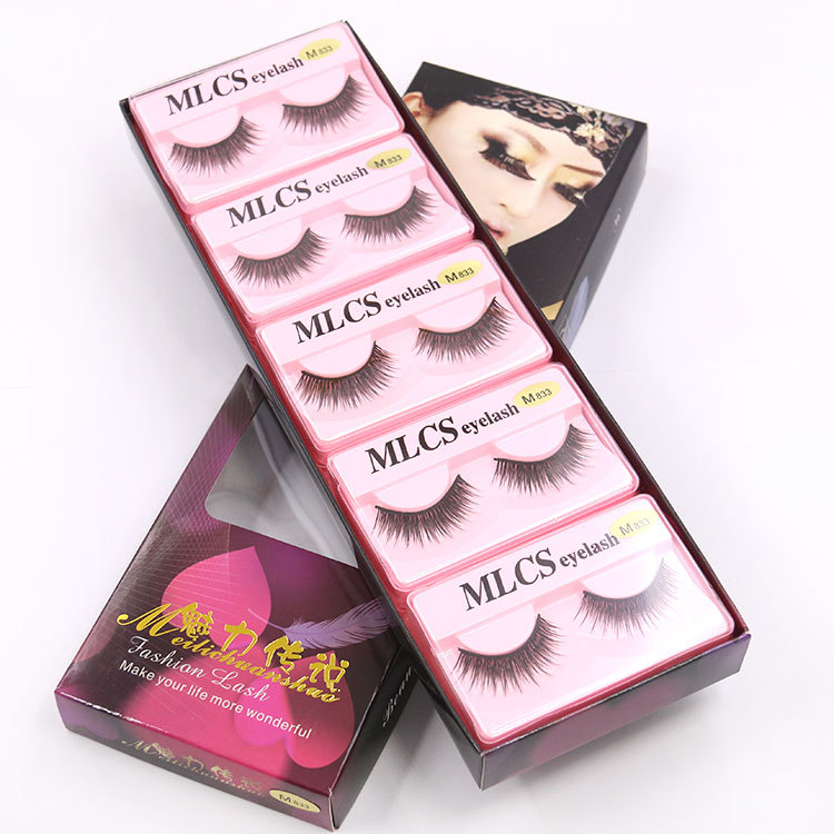 M833 魅力传说多层立体自然纤长款睫毛 纯手工高档纤维假睫毛-阿里巴巴