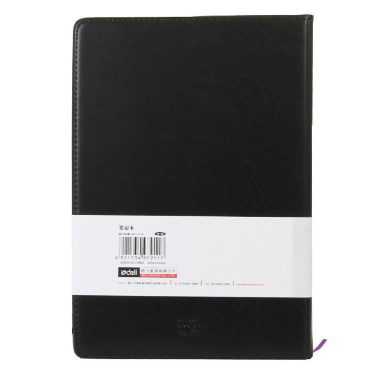 皮面记事本会议皮面本商务笔记本120页25K记事本得力7911办公用品-阿里巴巴
